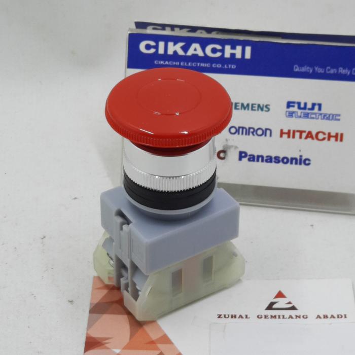 Jual AEPB-22/25/30, PUSH BUTTON SWITCH (JAMUR) CIKACHI - Hijau, 25 mm - Jakarta Barat - Zuhal ...