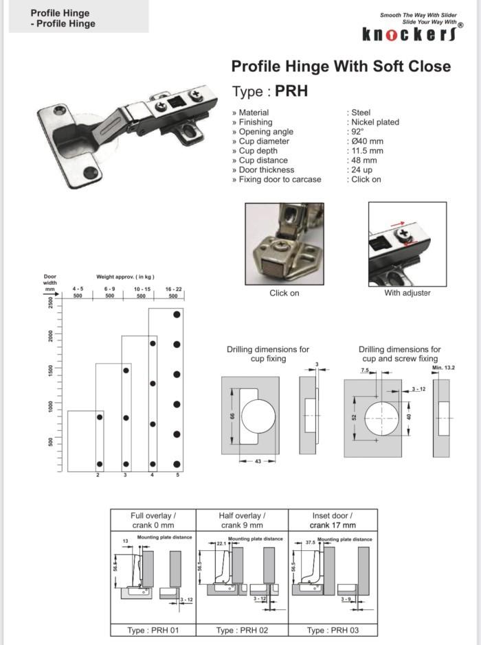 Jual ENGSEL SENDOK KNOCKERS SOFT CLOSE PRH 03 FULL BUNGKUK PER PCS ...