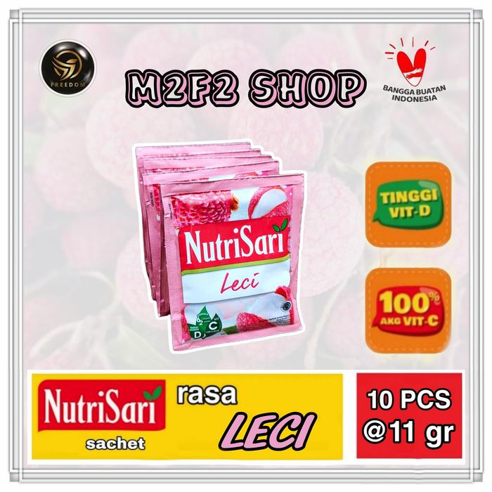 Jual NutriSari Minuman Serbuk Rasa Leci Sachet - 11 gr (Renceng ...