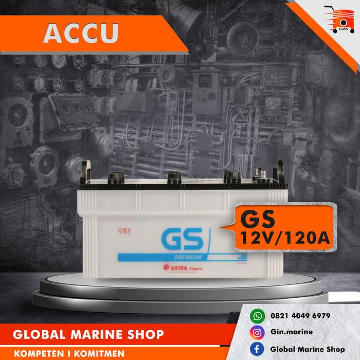 Jual ACCU GS PREMIER N120 12V/120A - Kota Surabaya - Global Marine Shop ...