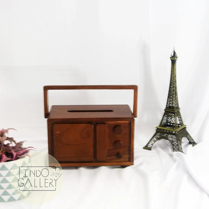 Jual TEMPAT TISSUE RADIO - KOTAK KAYU - Kode : A35 TISSUE BOX - Kota ...