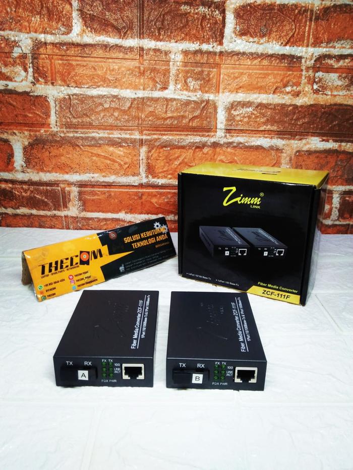Jual Konverter Zimmlink ZCF-111F A+B 10/100 Media Converter - Kab. Probolinggo - THECOM | Tokopedia