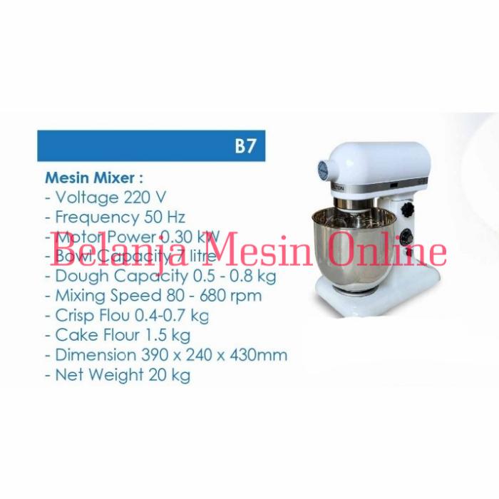 Jual Mesin Mixer/Mesin Pengaduk Adonan 7 Liter Carlton B7 - Jakarta ...