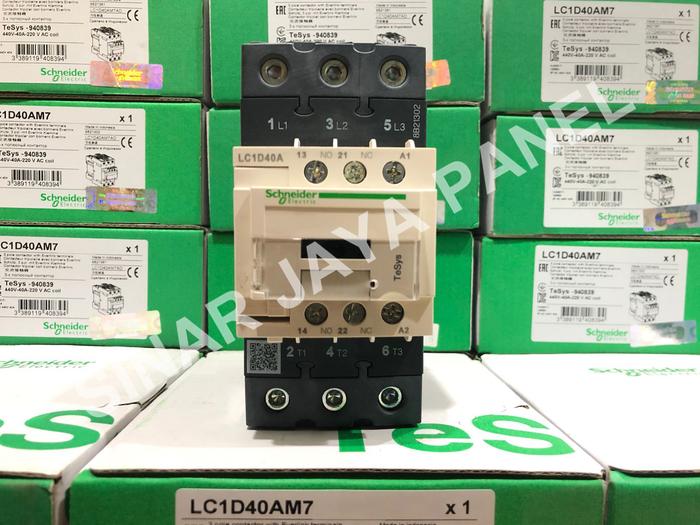 Jual KONTAKTOR / CONTACTOR SCHNEIDER ELECTRIC LC1D40AM7 / LC1D40A M7 ...