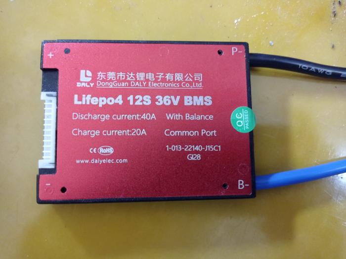 Jual Daly Bms 36 Volt 12s Lifepo4 20a 30a 40a 60a 80a 100a Common Port ...