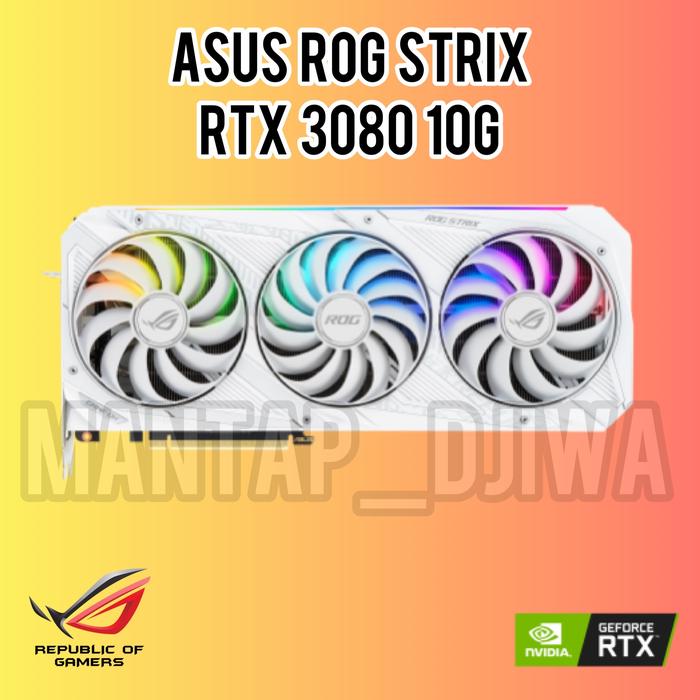 Jual Asus ROG Strix RTX 3080 Gaming OC White Edition 10G- New Garansi ...