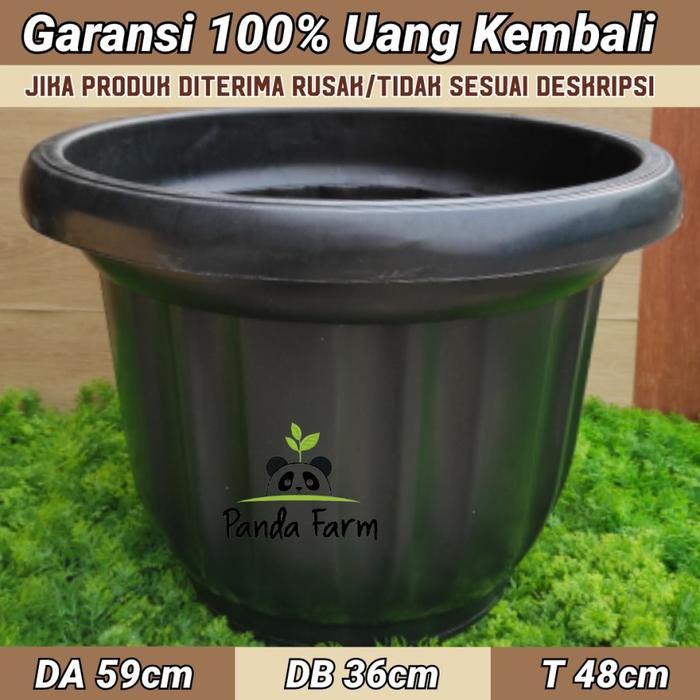Jual POT Besar Ebony no 60 Hitam Diameter 59cm - Tebal Berkualitas ...