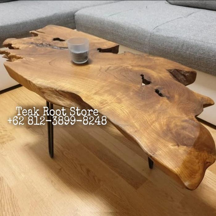 Jual Meja Tamu Minimalis Akar Kayu Jati Natural - Kab. Bojonegoro ...