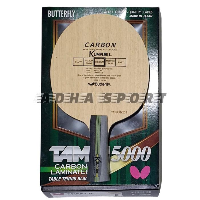 Jual Bet Blade Pingpong Butterfly KUMPURU FL Carbon Tamca Original ...