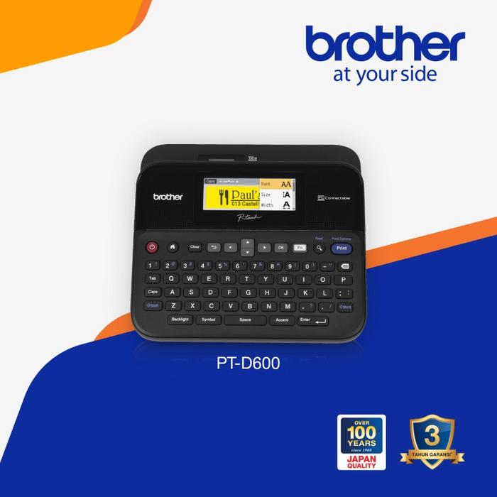 Jual Brother Printer Label PT-D600 Pembuat Label Maker PC Connectable - Kota Bandung - Brother ...