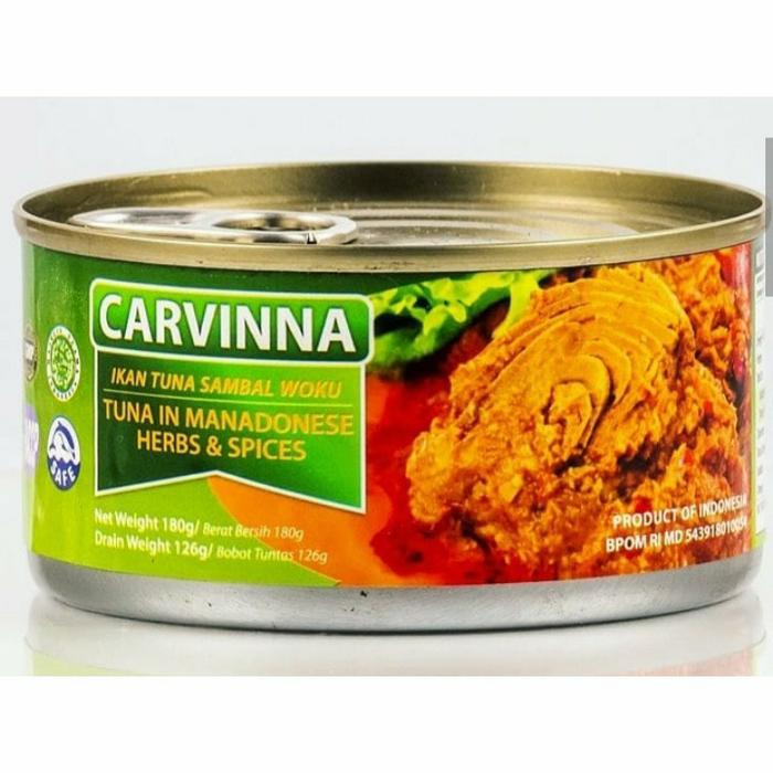 Jual TUNA KALENG HIGH QUALITY MURAH CARVINNA WOKU (DALAM SAMBAL WOKU ...