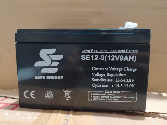 Jual Battery Kering SAFE ENERGY SE12-9 Capacity 12V-9AH Untuk UPS DLL ...