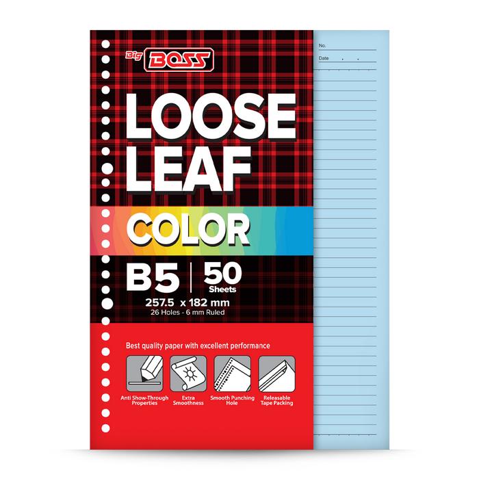 Jual BigBoss Loose Leaf B5 50 Lembar Rainbow BBO LL 50 B5 RBW - Kota ...