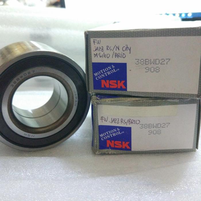 Jual BEARING RODA DEPAN JAZZ RS 2008 ABS 38BWD27 NSK BRIO MOBILIO ...