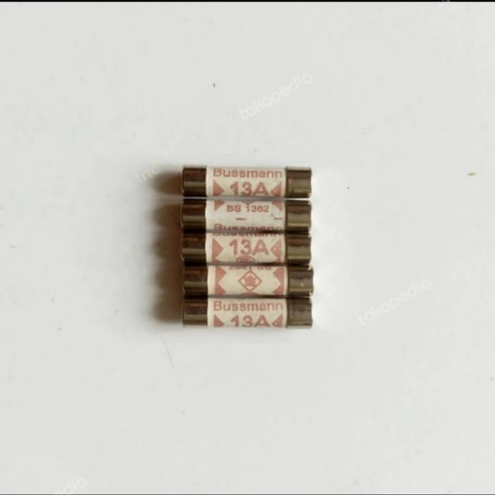 Jual Fuse BS1362 6x25 13A 250V Original Bussmann BS 1362 6×25 13A 250V ...