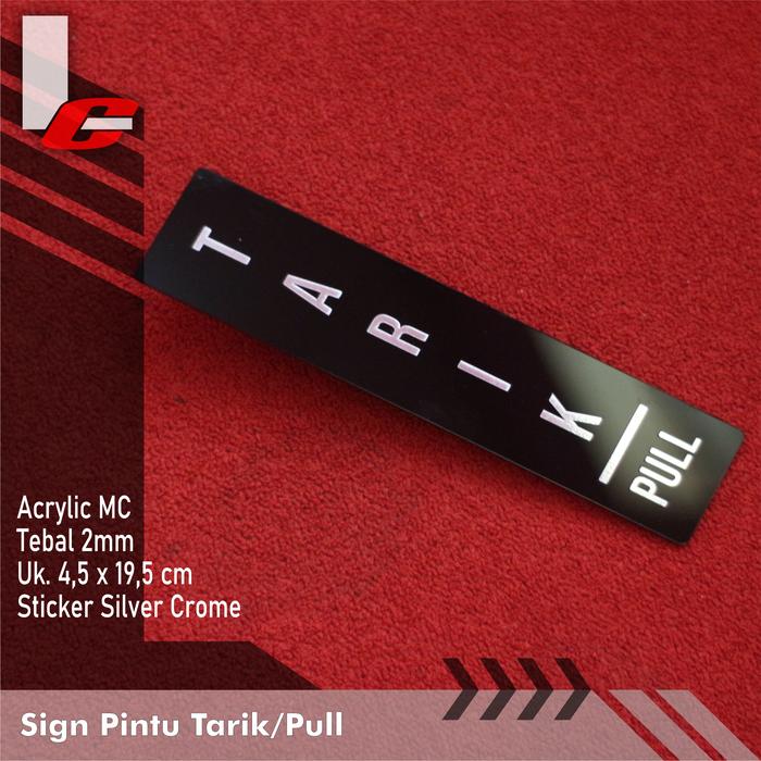 Jual Akrilik Sign Pull/Tarik - Acrylic - Signage - Akrilik pintu push ...