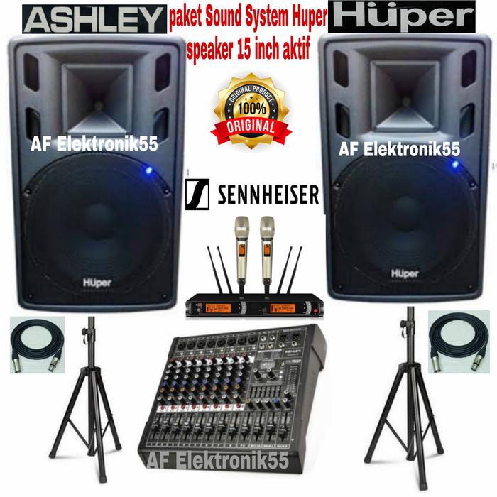 Jual Paket Sound System Speaker Aktif Huper 15 Inch 15 Ha 400 Original