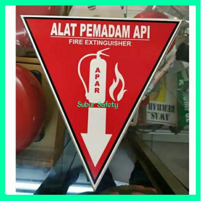 Jual Label Apar Murah / Rambu- Rambu Safety Sticker Segitiga Apar 17×17 ...
