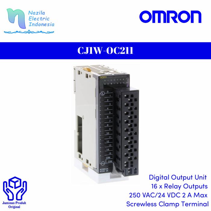 Jual Omron PLC CJ1W-OC211 Digital Output Module 16x24VDC CJ1WOC211 Original - Kota Surabaya ...