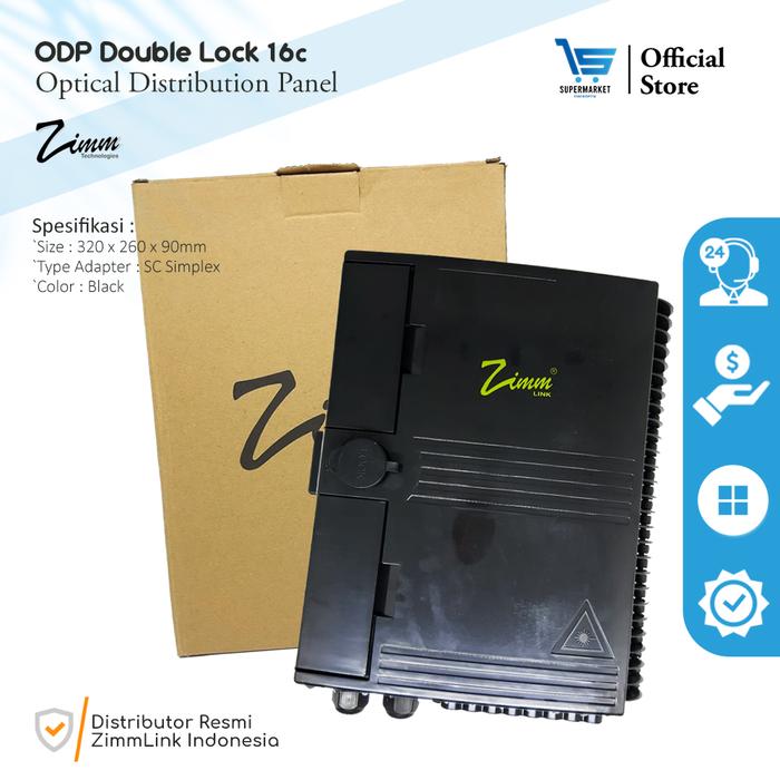 Jual ODP Double Lock Kap 16 Core Fiber Optic FTTH ODF 16C - Kota ...