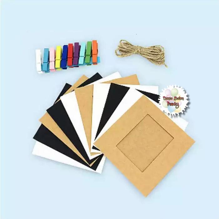 Jual Frame Foto Gantung / Wooden Clip Photo Frame 2R Polos - Jakarta ...