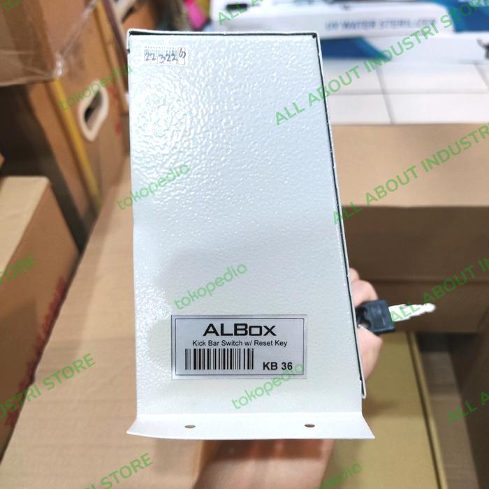 Jual ALBOX KB36 KICK BAR SWITCH WITH RESET KEY / ALBOX KICK BAR ALARM ...