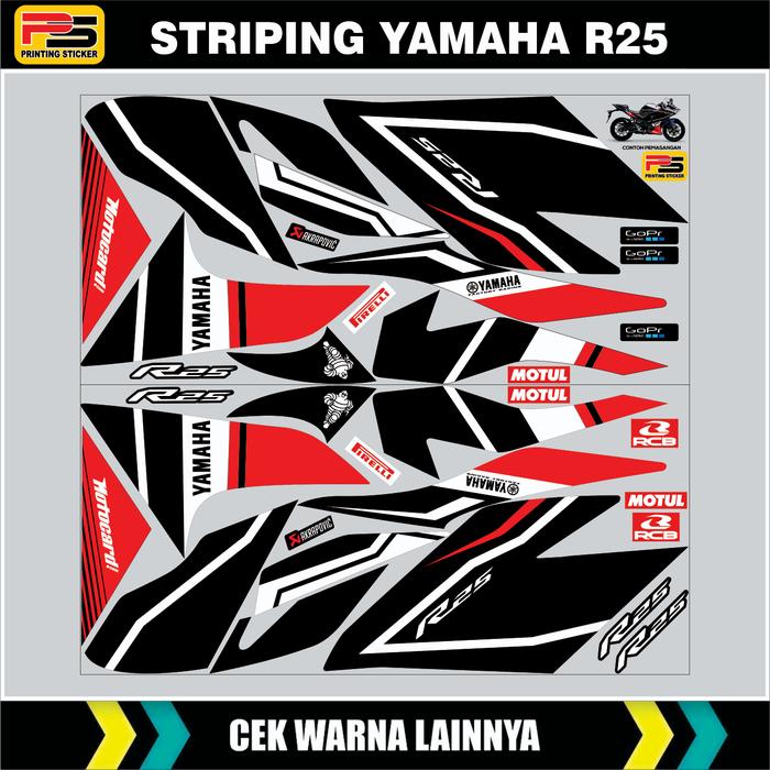 Jual STRIPING YAMAHA R25 LIVERY - pink - Kab. Bandung - razasticker ...