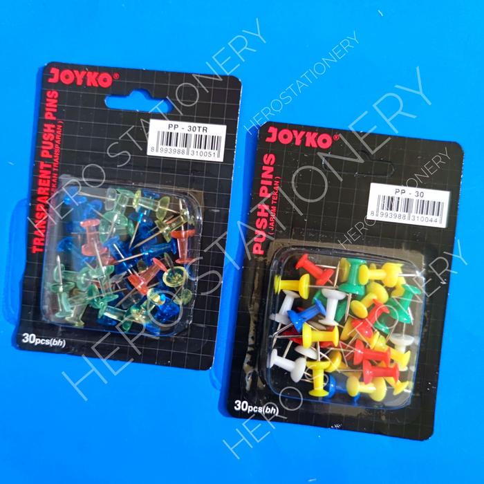 Jual Push pin (Paku kertas) joyko pak PP-30TR - Jakarta Barat - Luna ...