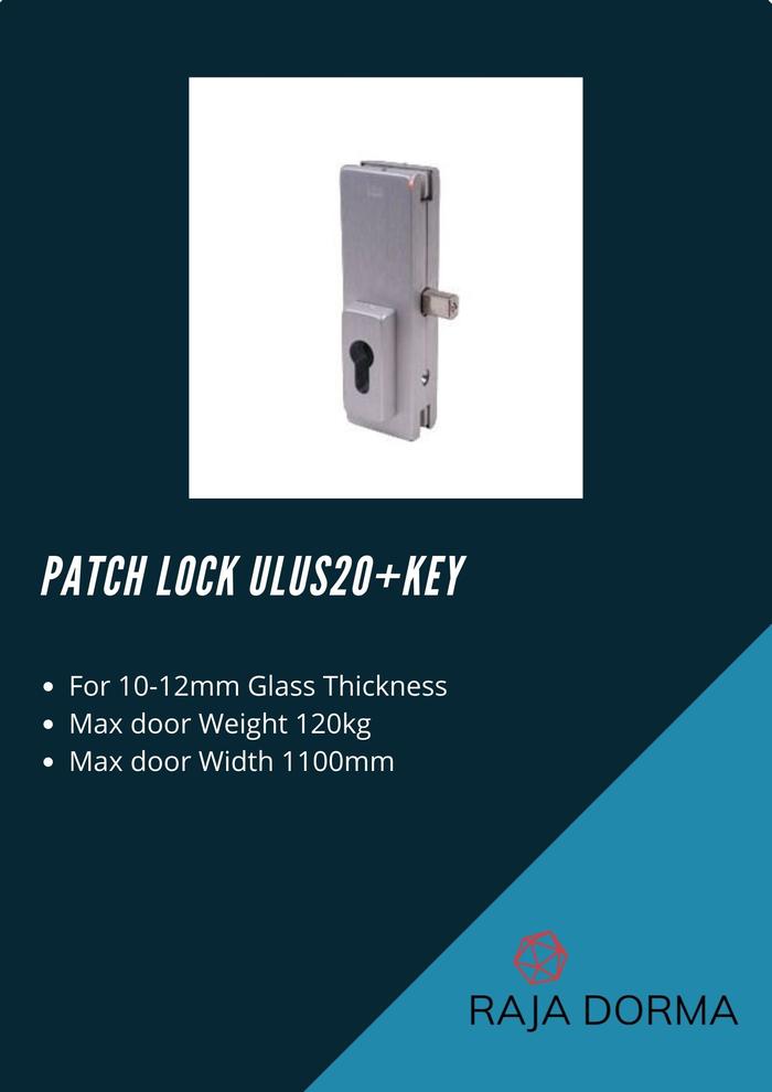 Jual Dorma Patch Lock Universal Light UL US 20+Key PT UL US20 Dormakaba ...