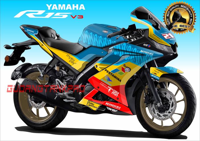 Jual DECAL R15 V3 STIKER FULL BODY R15 V3 , VARIASI MADALIKA, - Kuning - Kab. Bandung ...