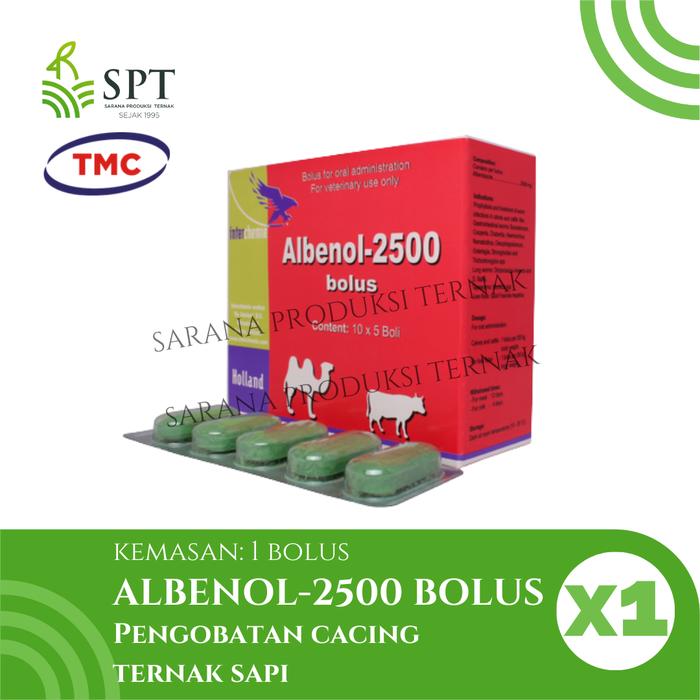 Jual ALBENOL 2500 1 BOLUS OBAT CACING TERNAK SAPI - Kota Bandung ...
