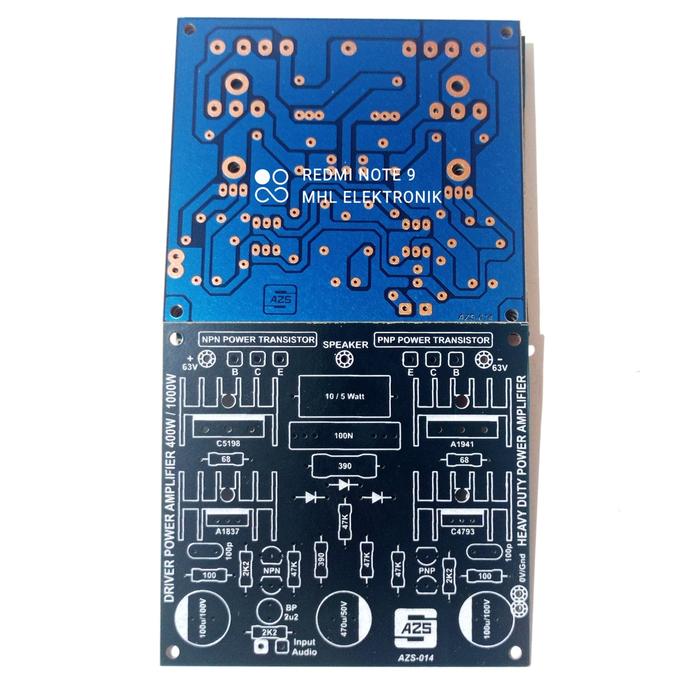 Jual PCB Driver Power 400W - 1000W 2 Stage 2 Tingkat Simetris Flat AZS ...