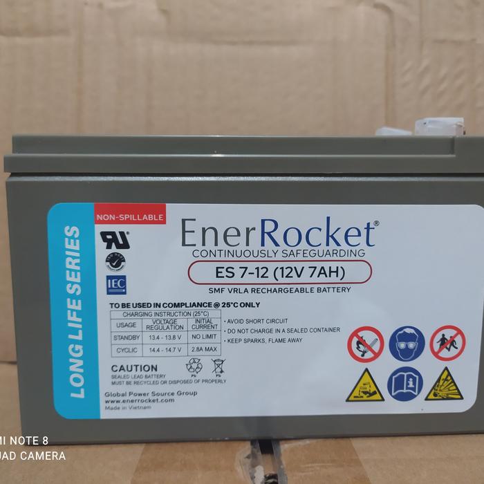 Jual Battery kering ENERROCKET 12V-7Ah untuk UPS, dll - Jakarta Utara ...