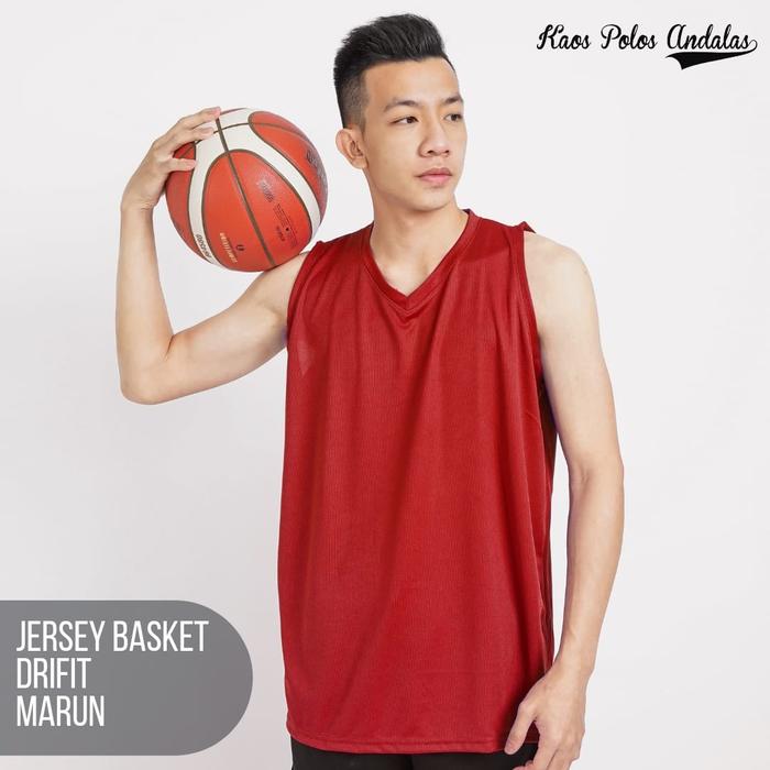 Jual TANK TOP PRIA BAJU OLAHRAGA POLOS JERSEY BASKET BAHAN DRYFIT ...
