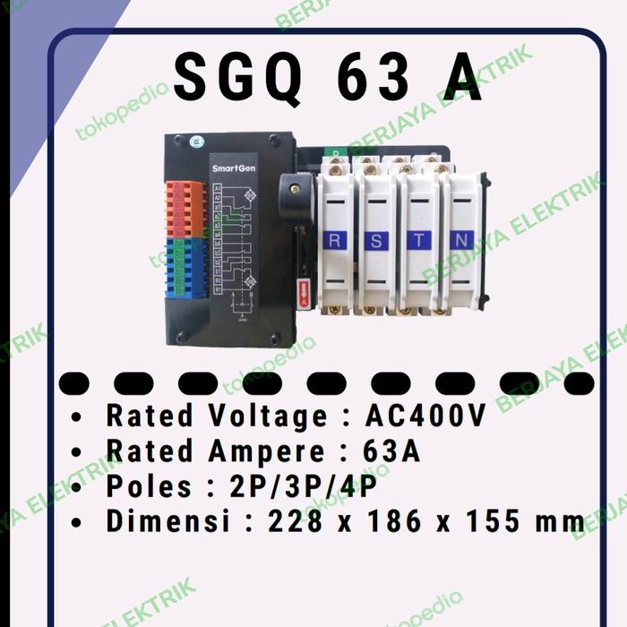 Jual ATS 4P 63A COS Motorized SGQ 63A Smartgen Cos Elektrik ATYS ...