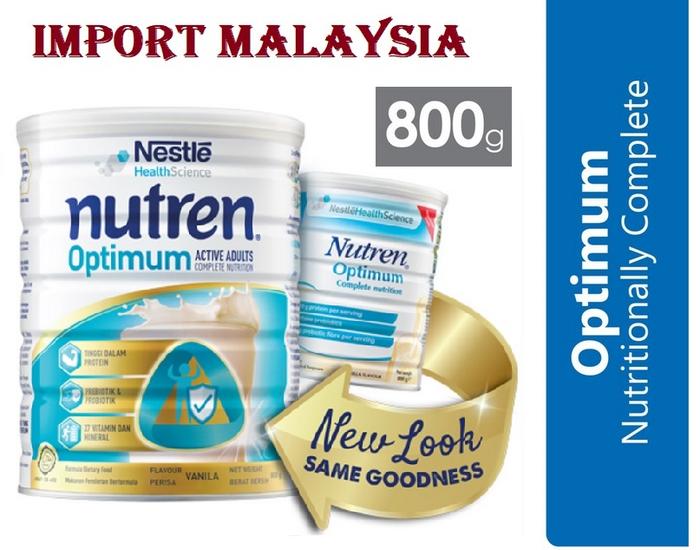 Jual Malaysia 800gr Susu Nutren Optimum Active Adults Dewasa - Jakarta ...