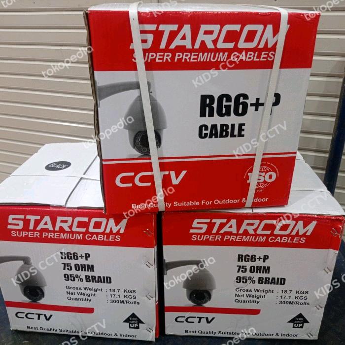 Jual Kabel Starcom RG 6+Power 300 meter - Jakarta Utara - KIDS CCTV | Tokopedia