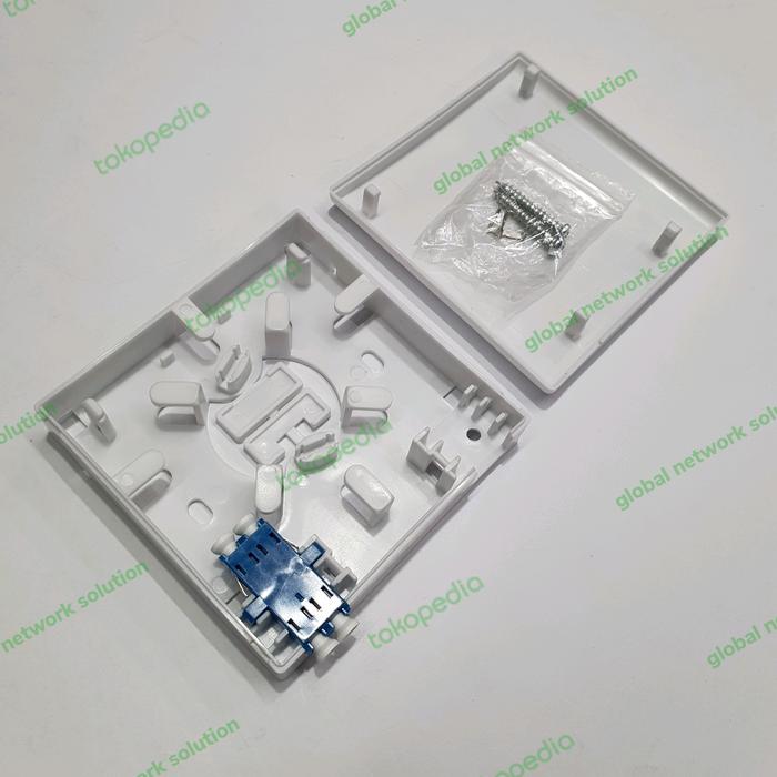 Jual roset fo lc 2 core lengkap adapter / roset 2 core lc tanpa pigtail ...