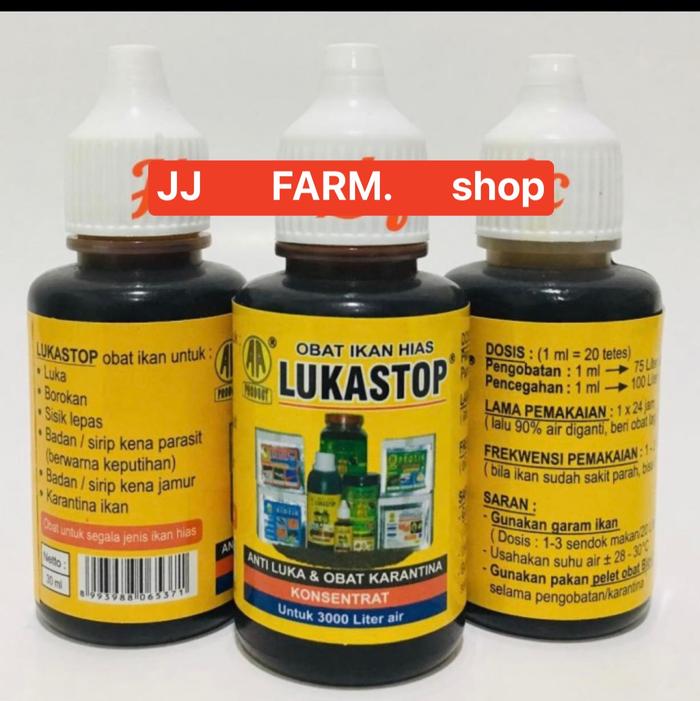 Jual LUKA STOP LUKASTOP obat ikan hias koi koki louhan cupang guppy ...