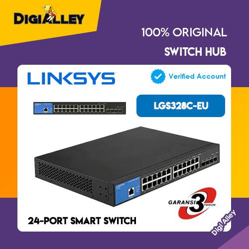 Jual Linksys LGS328C-EU 24 Port Switch Smart Ethernet Managed Business ...