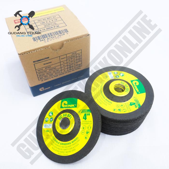 Jual KINIK GC 60 / Batu Gerinda Poles Flexible Kinik 4"-Kinik 4inch ...