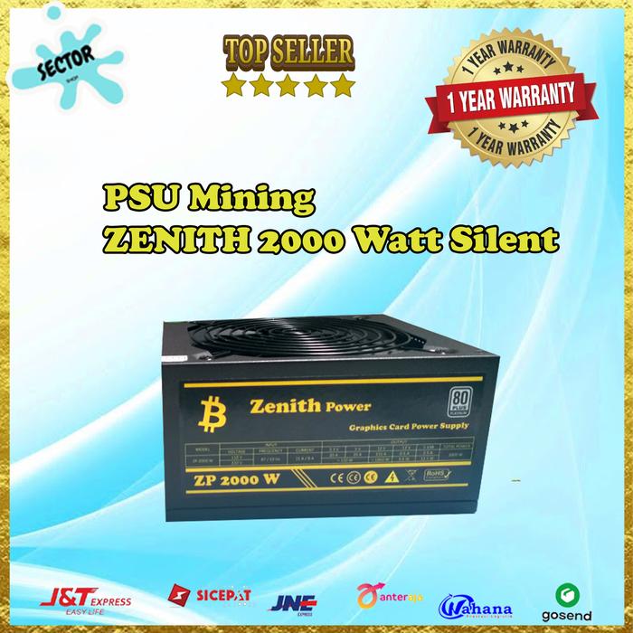 Jual PSU Zenith Power ZP 2000 W Pure 80+ Platinum, Mining Miner Crypto ...