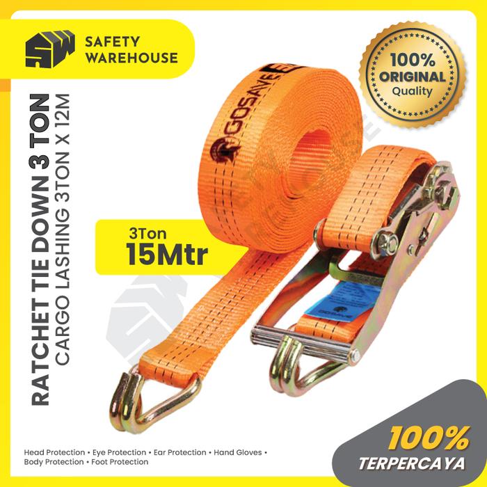 Jual Ratchet Tie Down 3Ton x 15M / Cargo Lashing Pengikat Barang ...