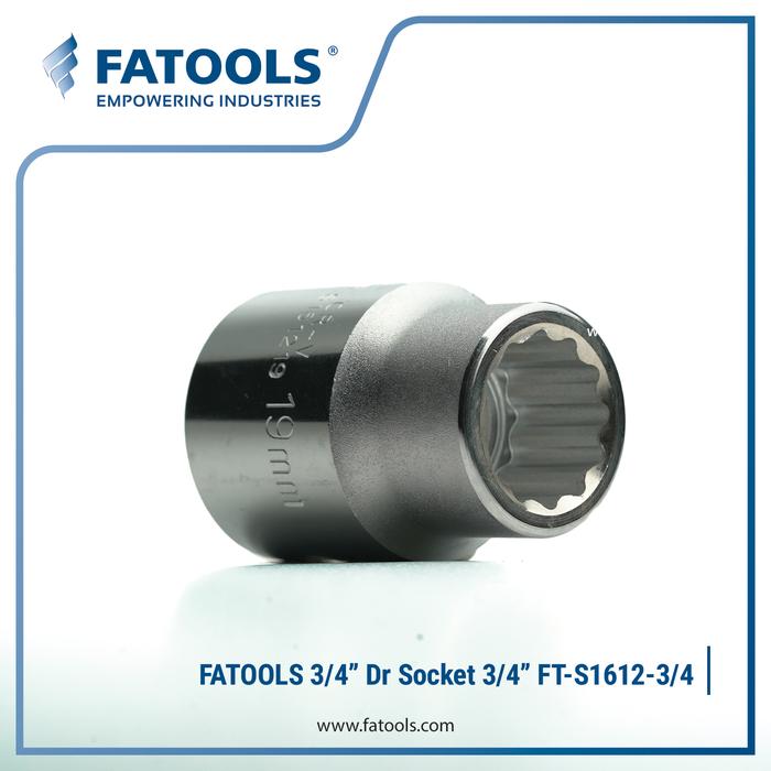 Jual FATOOLS 3/4" Dr Socket 3/4" 12PT Imperial S1612-3/4 Kunci Sock ...