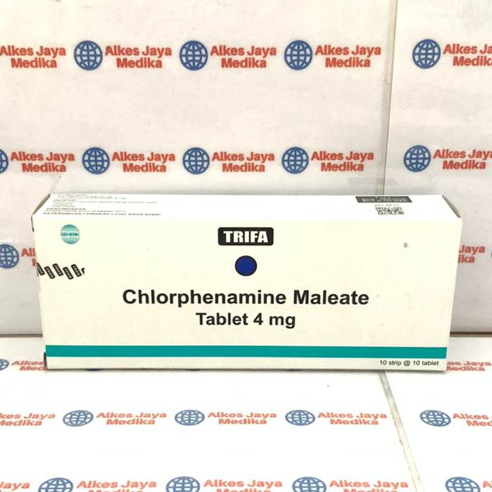 Jual Chlorphenamine Maleate 4 mg Box Isi 10 strip @10 Tab - CTM Obat ...