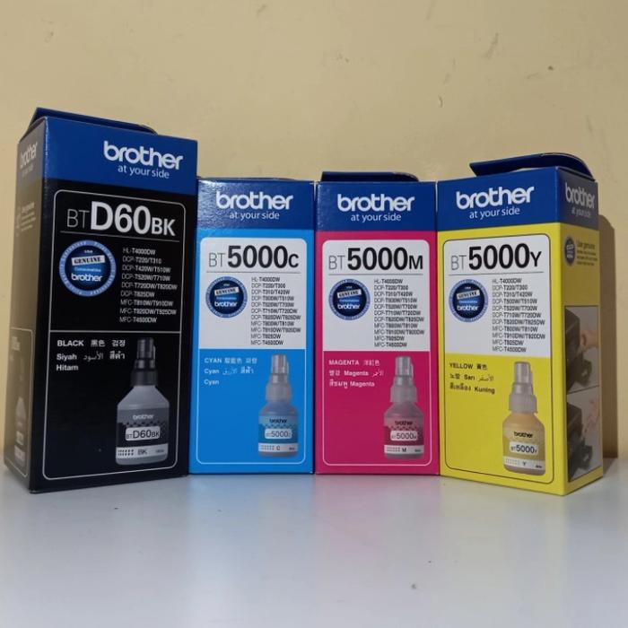 Jual PAKET TINTA BROTHER BTD60 BK+BT5000 C,M,Y.HL-T4000DW,DCP-T220/T310 ...