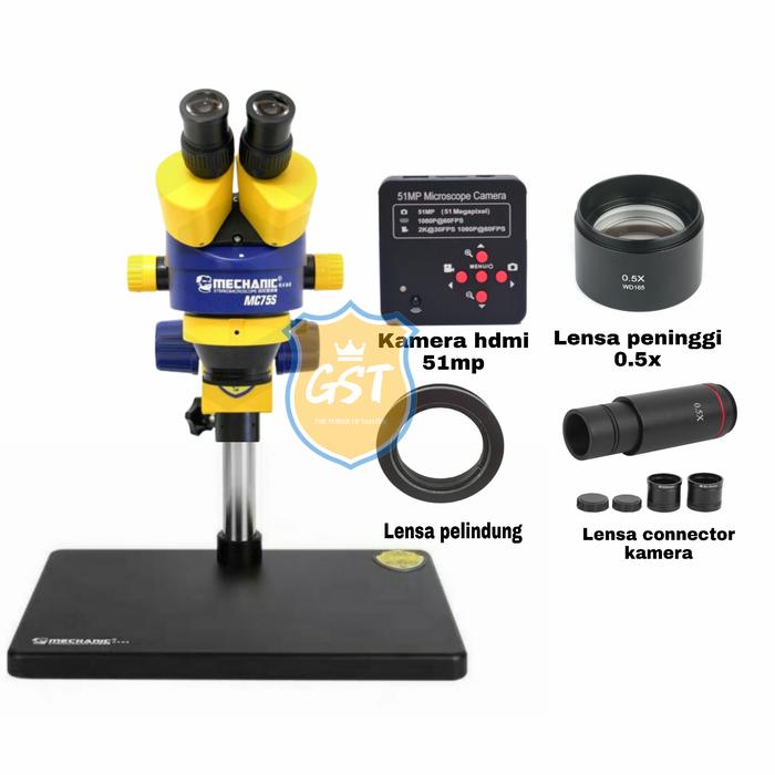 Jual Mikroskop Binokuler Mechanic MC75S-B3 Promo Paket - Jakarta Pusat ...