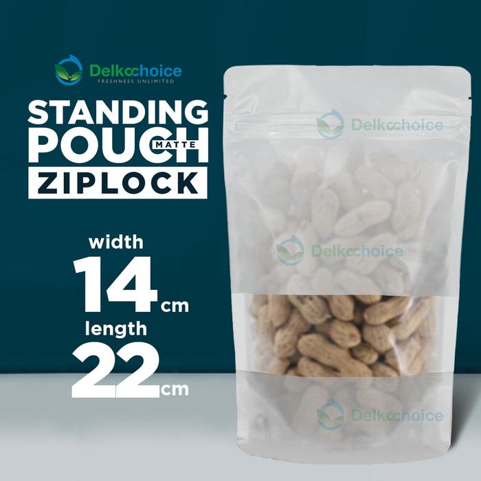 Jual Standing Pouch Window Matte White | Plastik Kemasan Snack Satuan ...