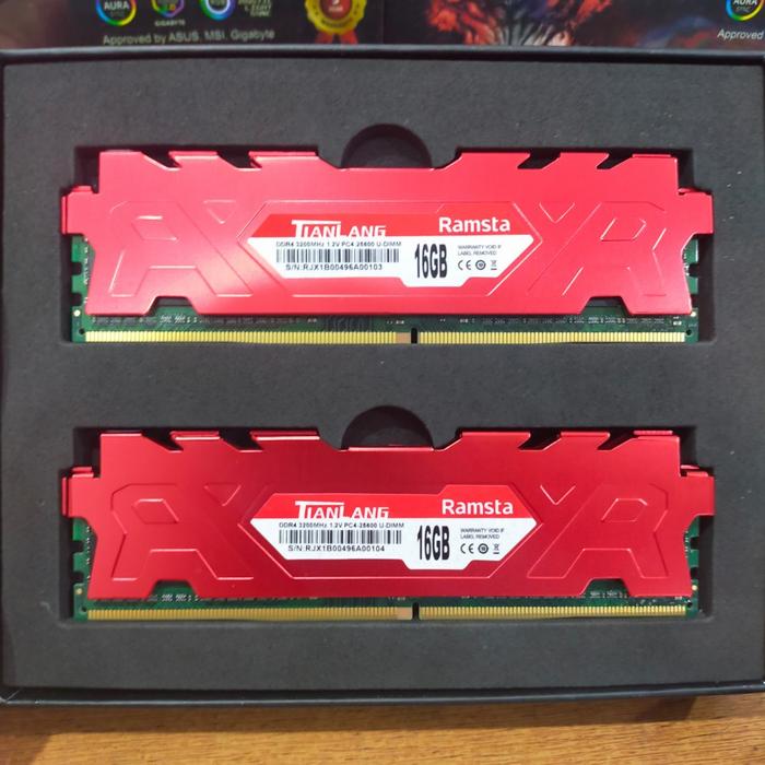 Jual MEMORY PC DDR4 32GB (16X2) KIT RAMSTA HS PC 3200 MHZ ( RAM GAMING ...