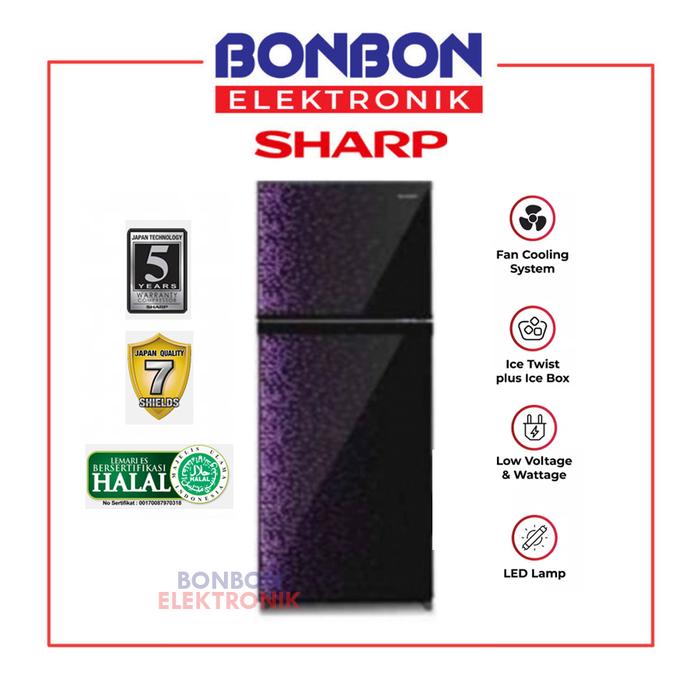 Promo Sharp Kulkas 2 Pintu SJ-316MG-GB / SJ 316 MGGB / SJ316 Cicil 0% ...